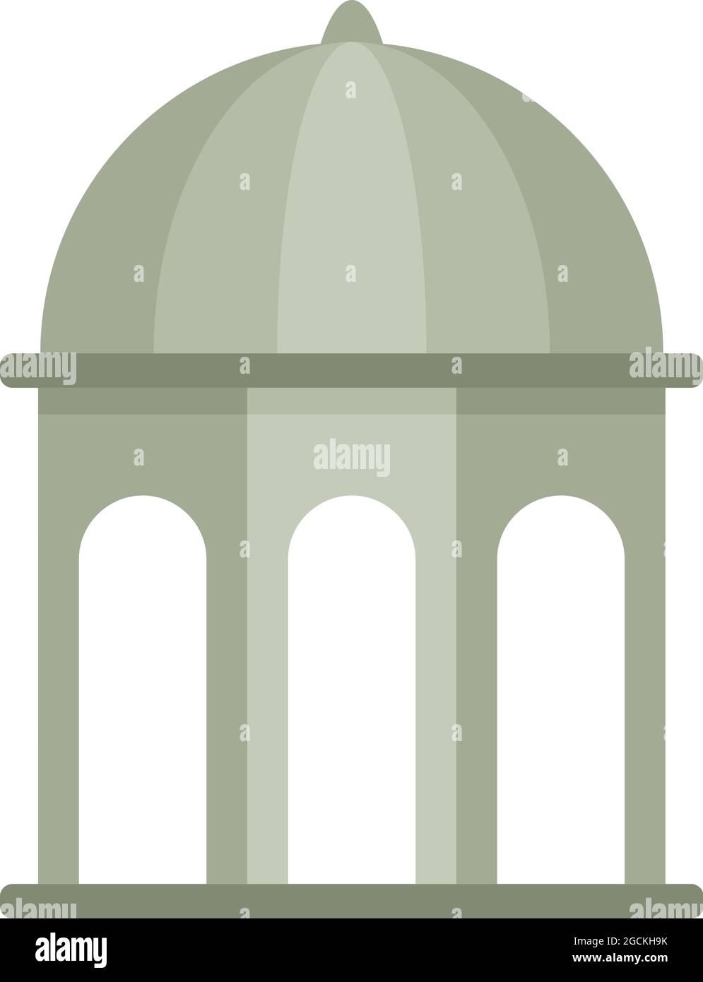 Alcove gazebo icon. Flat illustration of alcove gazebo vector icon ...