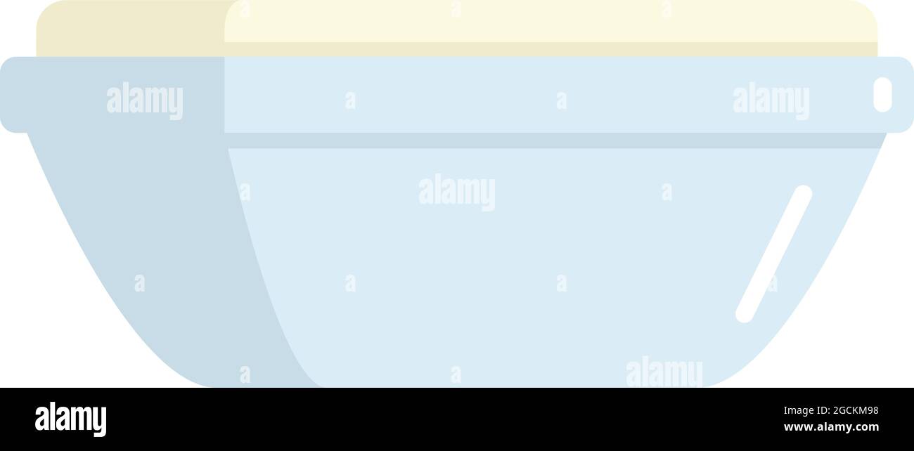 Storage kitchen plate icon. Flat illustration of storage kitchen plate ...