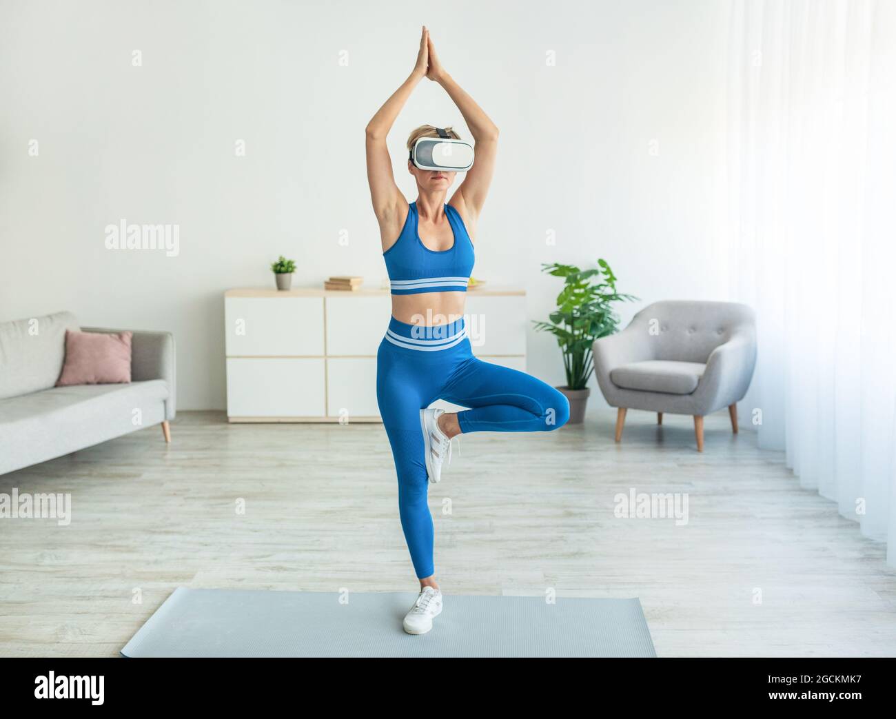 Focused calm mature woman hi-res stock photography and images - Alamy