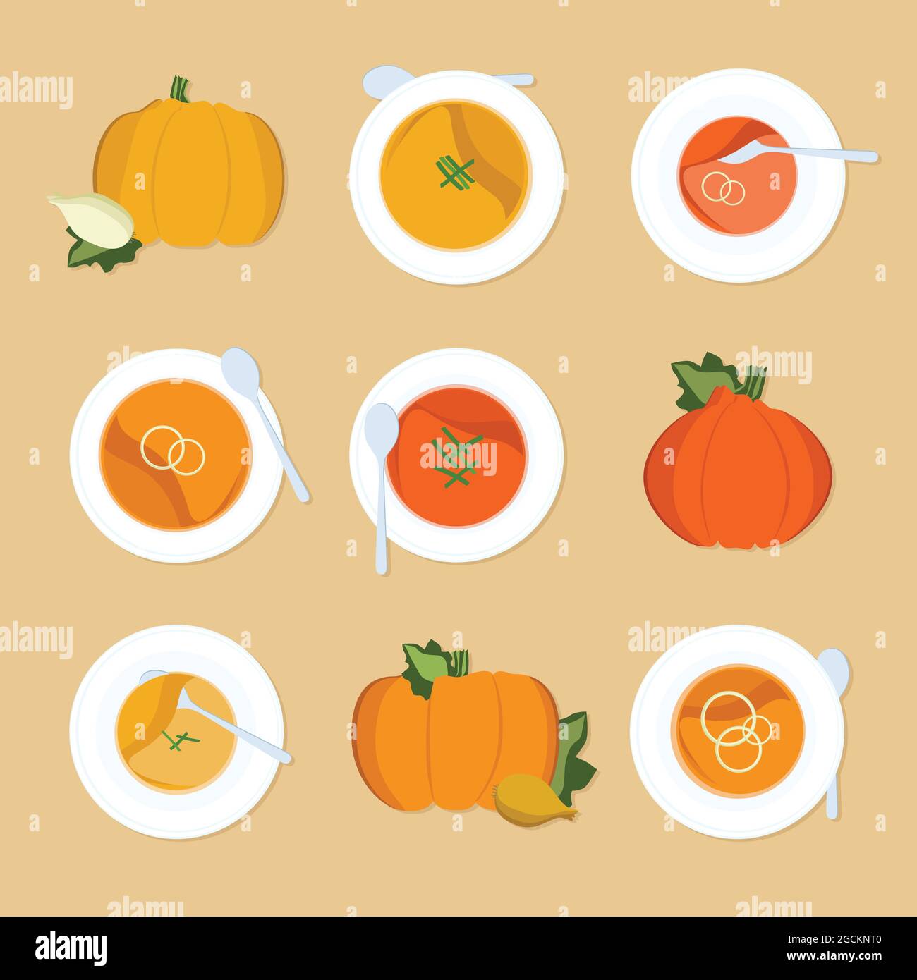 Autumn soup Stock Vector Images - Alamy
