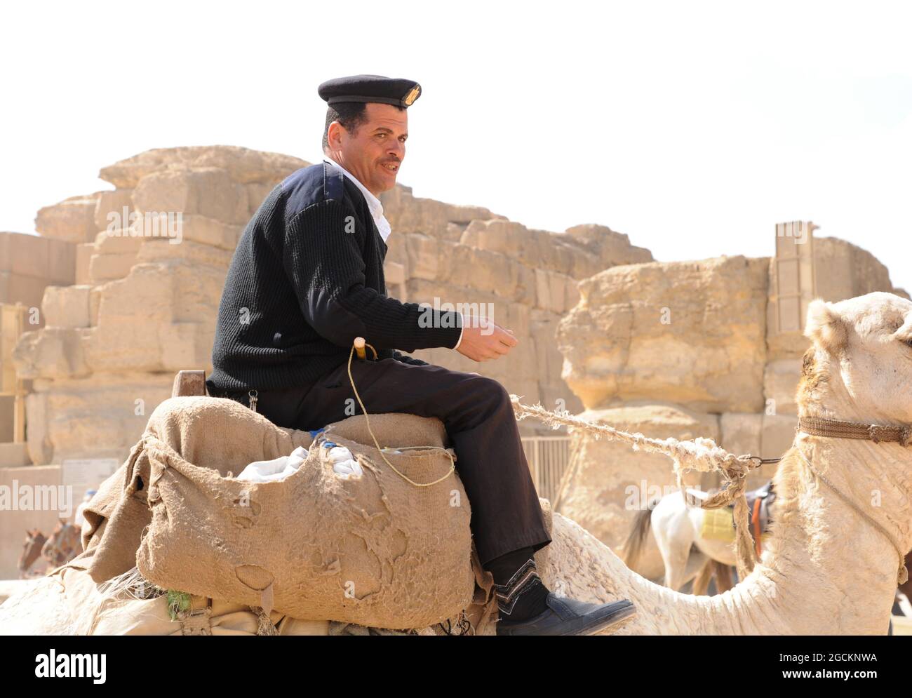 Security Guard at The Pyramids, Giza near Cairo, Egypt. © Photo by ...