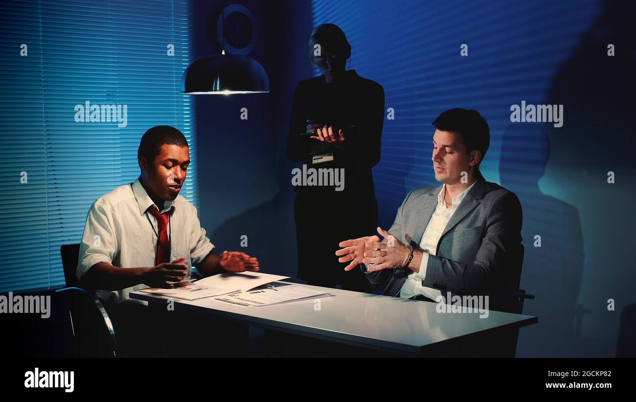 Interrogation room, police hi-res stock photography and images - Alamy