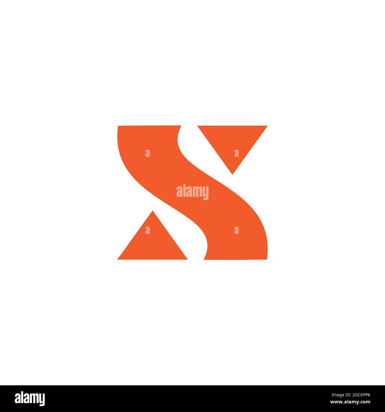 letter s triangle curves geometric simple logo vector Stock Vector ...