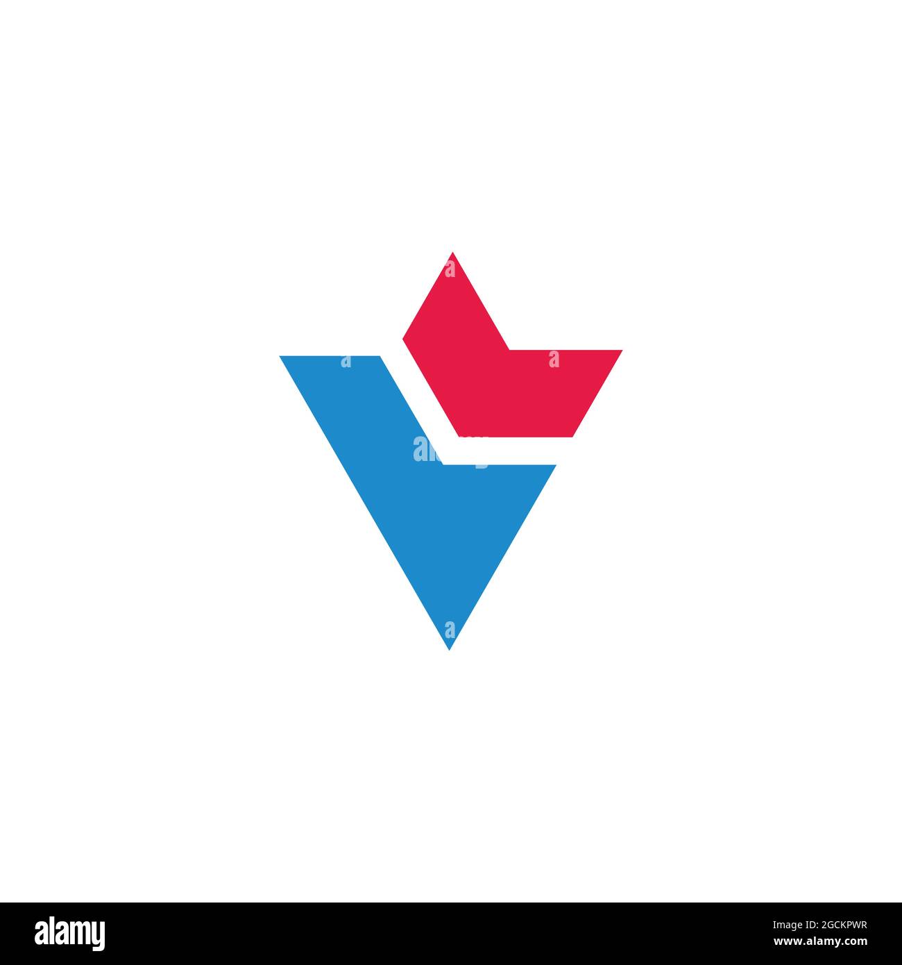letter v arrow geometric logo vector Stock Vector Image & Art - Alamy