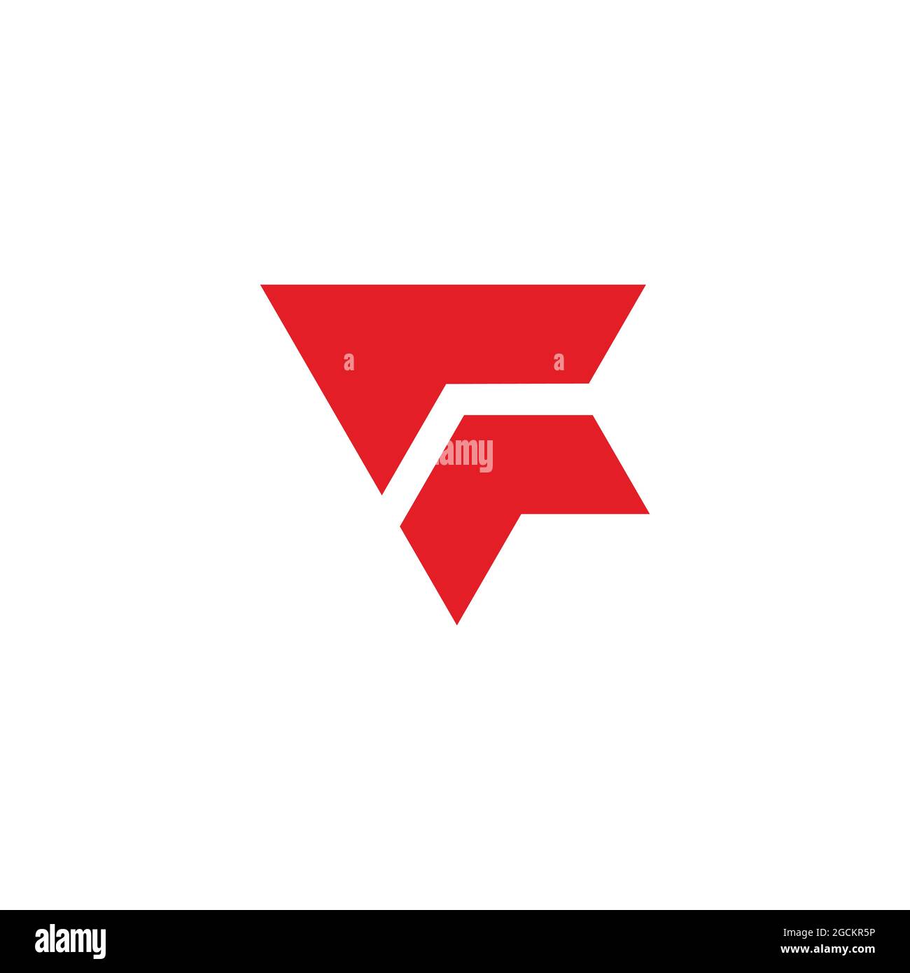 letter f simple geometric arrow logo vector Stock Vector Image & Art ...