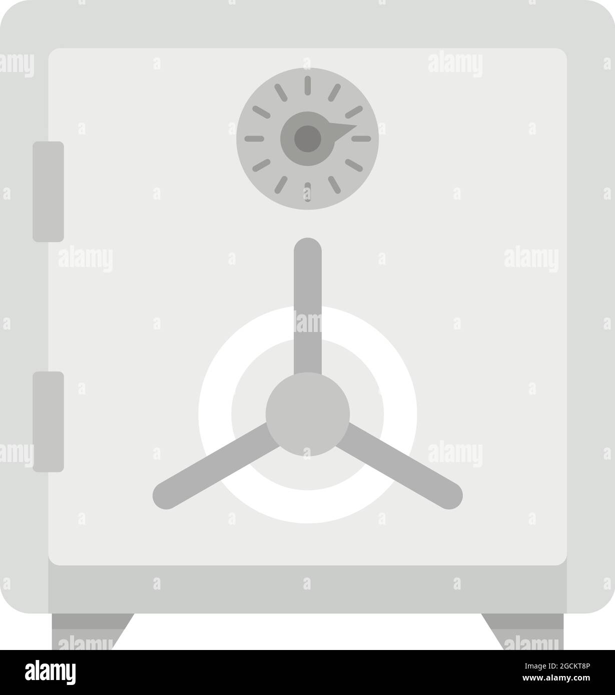 Storage money safe icon. Flat illustration of storage money safe vector icon isolated on white ...