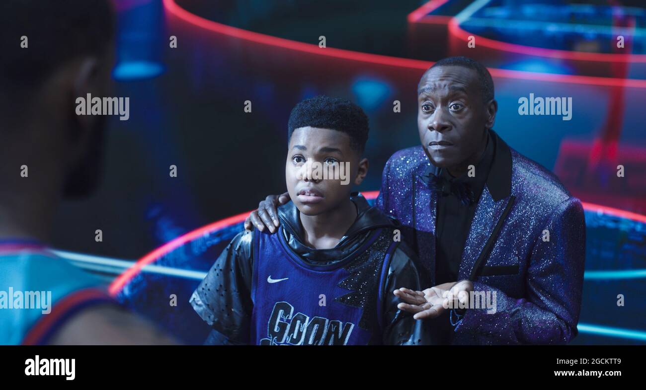 USA. Don Cheadle, LeBron James, and Cedric Joe in a scene from the (C ...