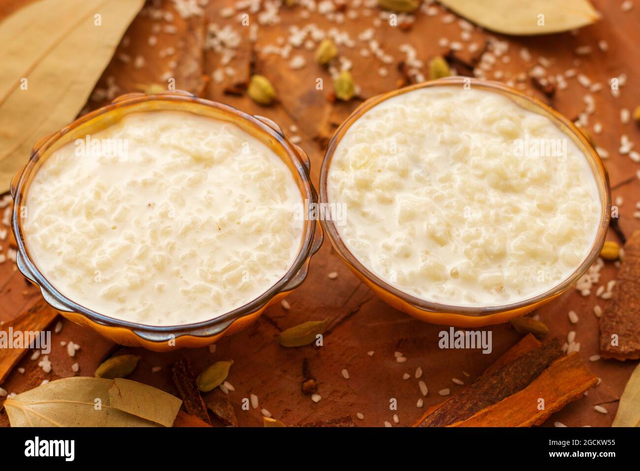 popular Indian dessert "kheer", "payesh" in Bengali.made of rice,milk ...