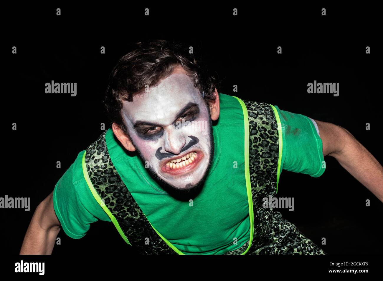 Alton Towers Dark Apocalypse and Freak Show Scare Actors during ...