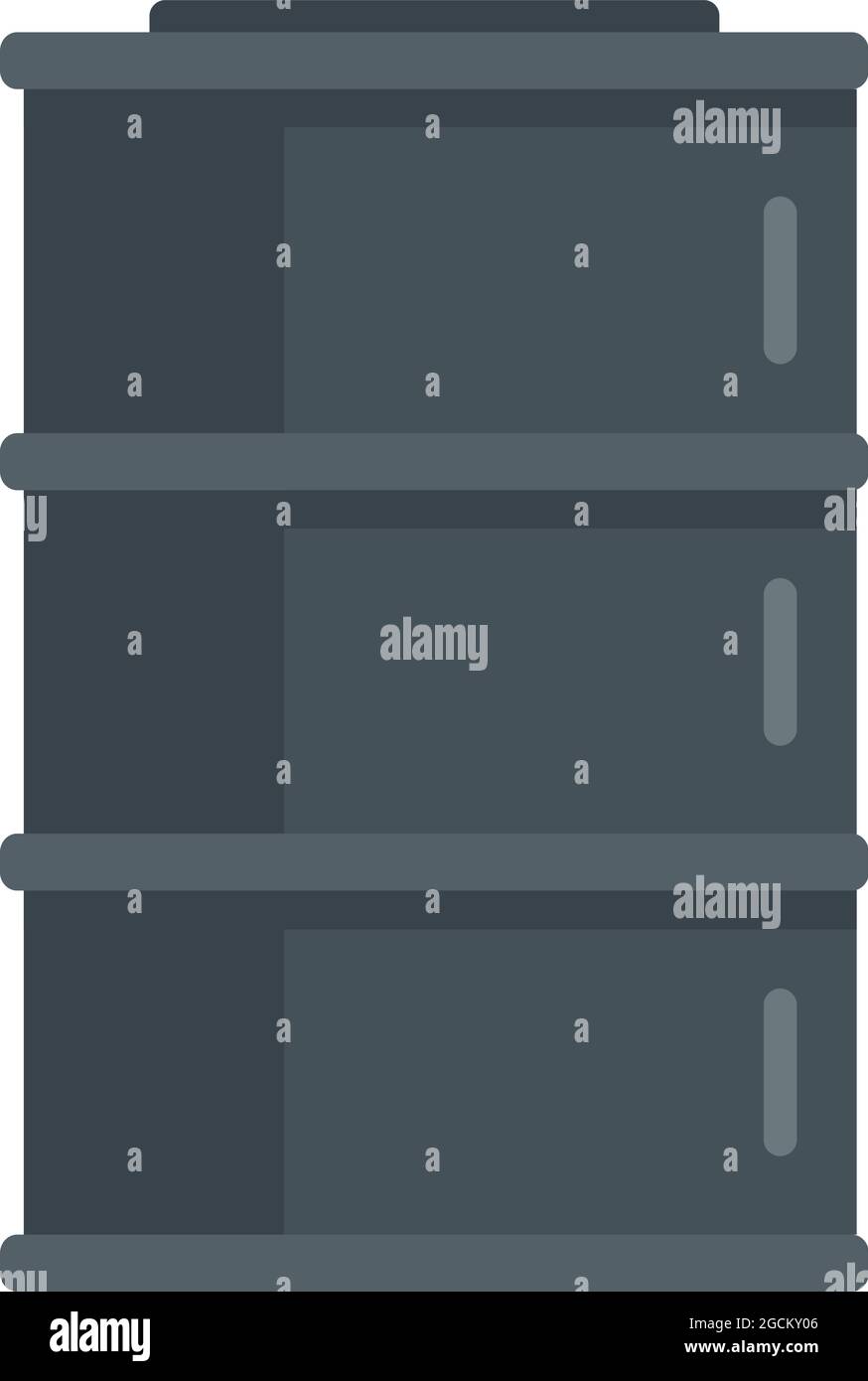 Storage oil barrel icon. Flat illustration of storage oil barrel vector ...