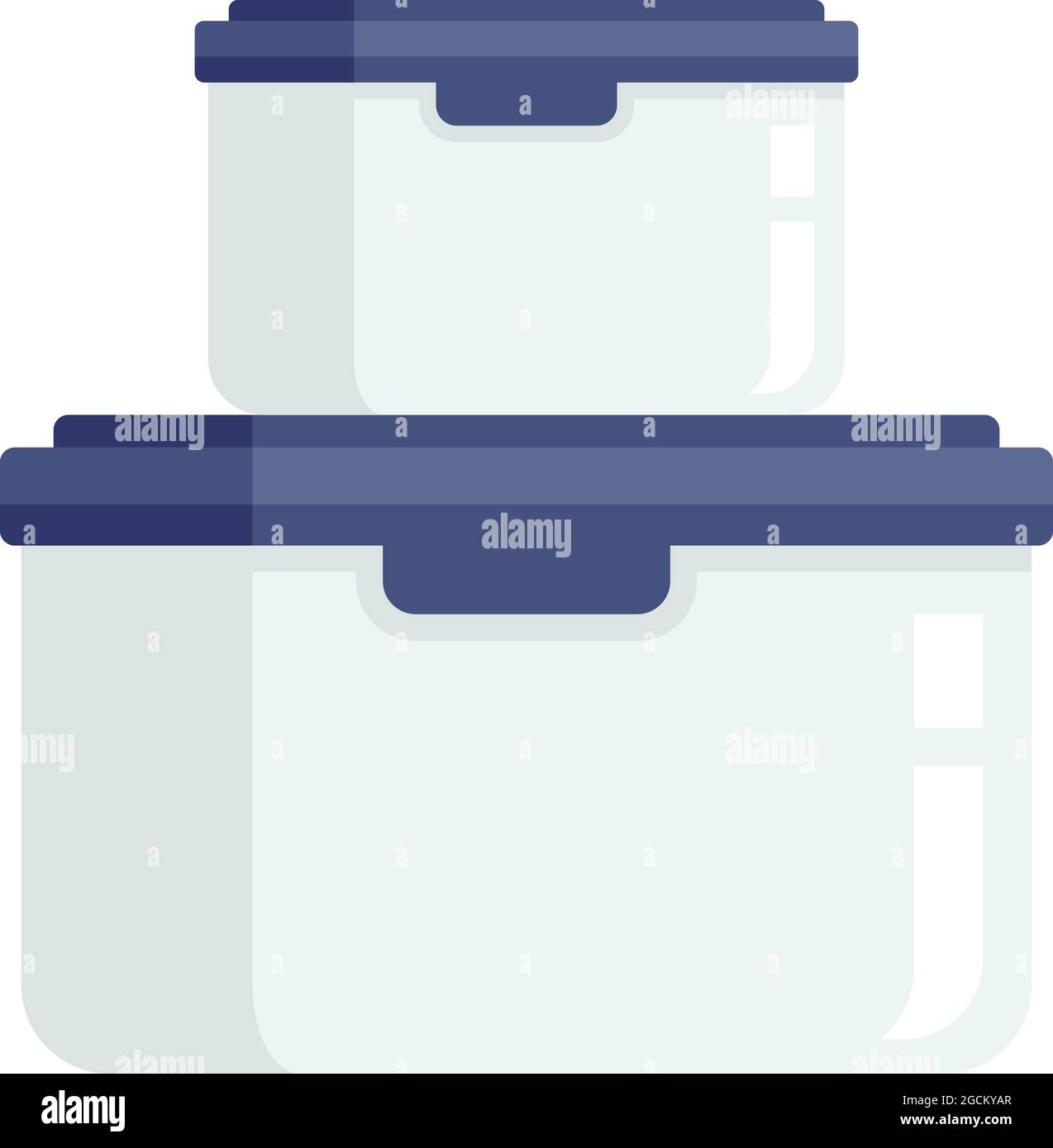 Storage eco food box icon. Flat illustration of storage eco food box ...