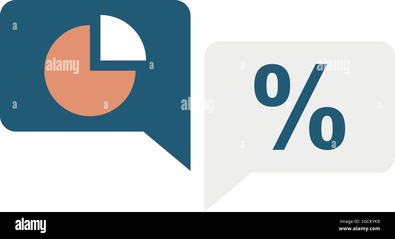 Conversion rate chat icon. Flat illustration of conversion rate chat ...