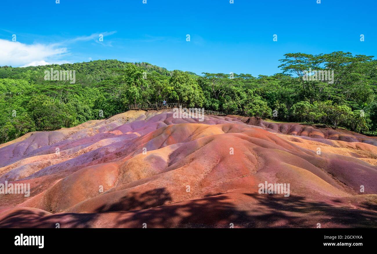 Famous tourist attraction in Africa, The Seven Coloured Earts ...