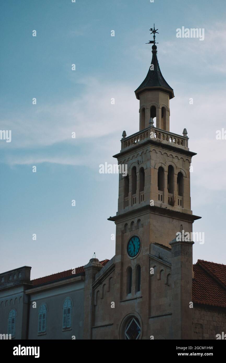 church tower in split Croatia detail Stock Photo - Alamy