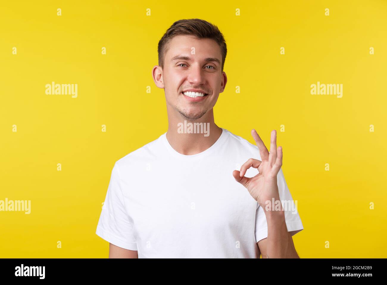 Lifestyle, summer and people emotions concept. Portrait of outgoing ...