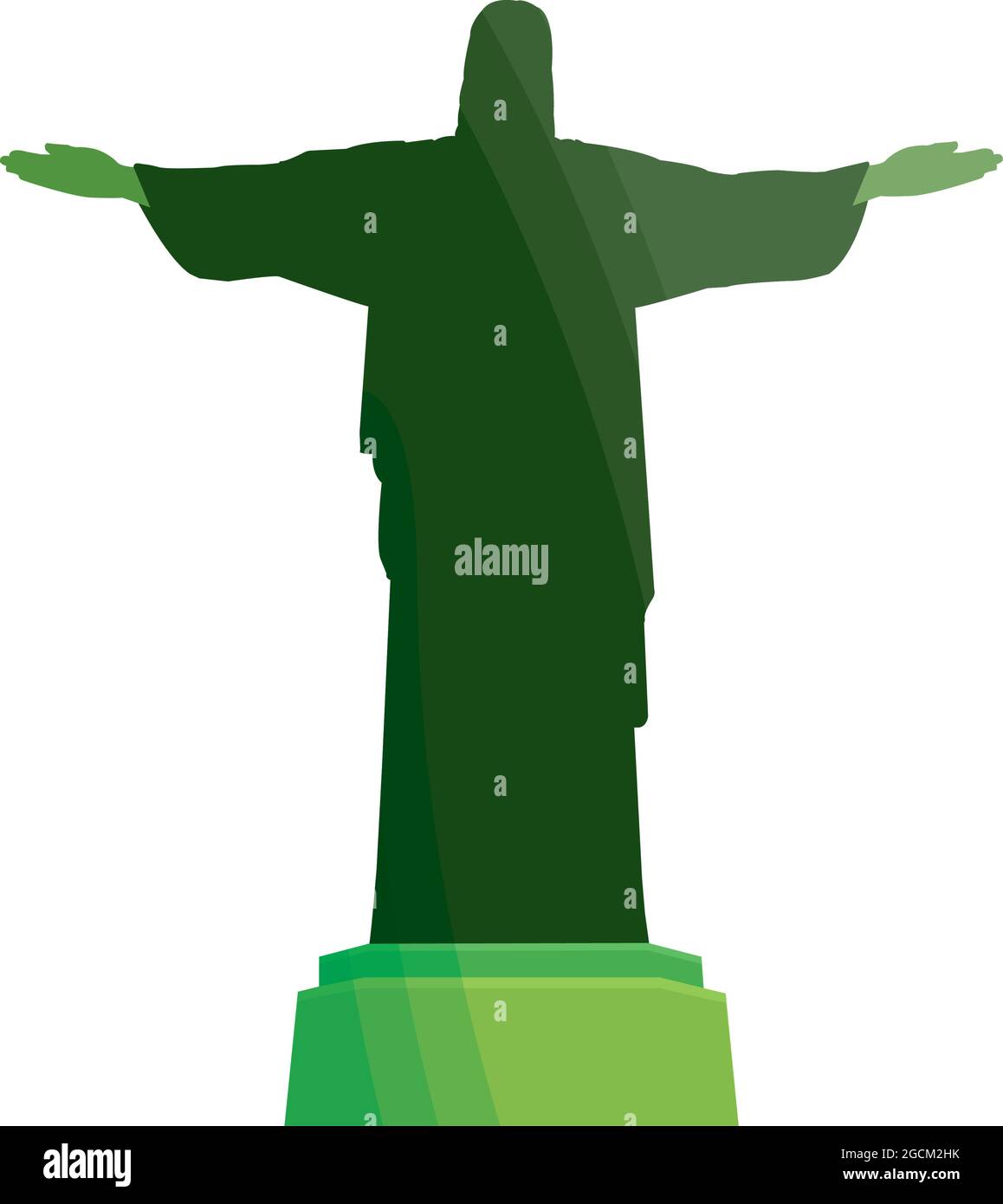 corcovado statue in brazil Stock Vector Image & Art - Alamy