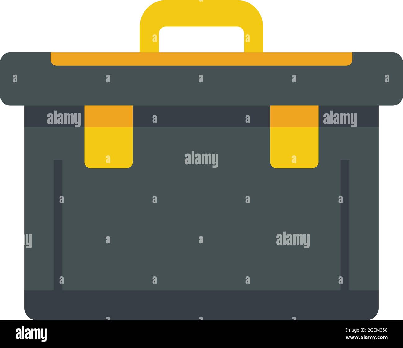 Plastic tool box icon. Flat illustration of plastic tool box vector ...