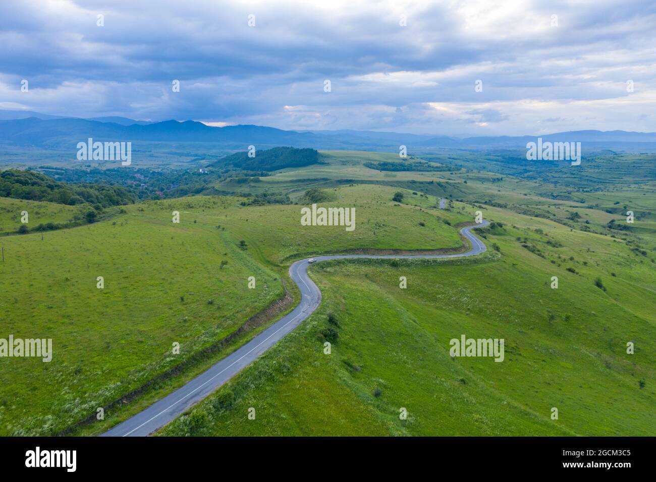 Aerial road rural hi-res stock photography and images - Alamy