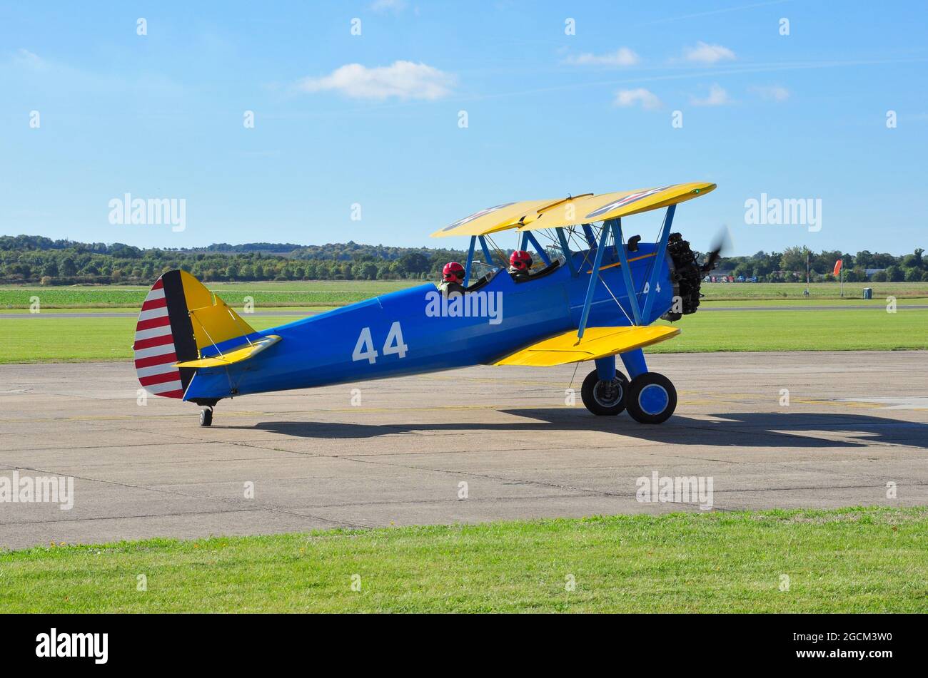 Boeing Stearman biplane (U.S. Army) at IWM Duxford, Cambridgeshire ...