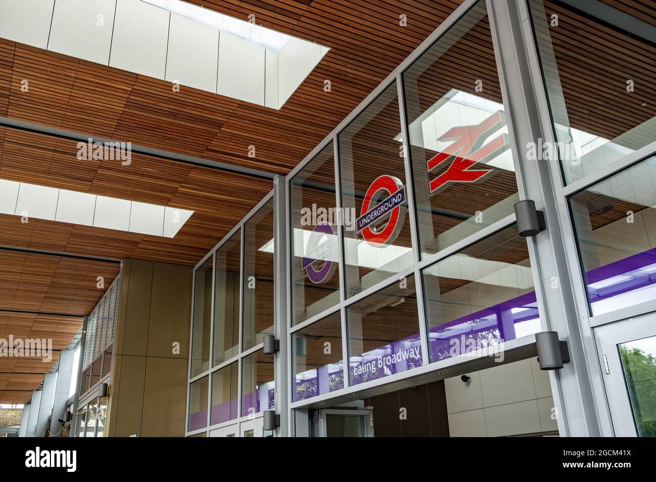 London- August 2021: Ealing Broadway Station. Railway station in west ...