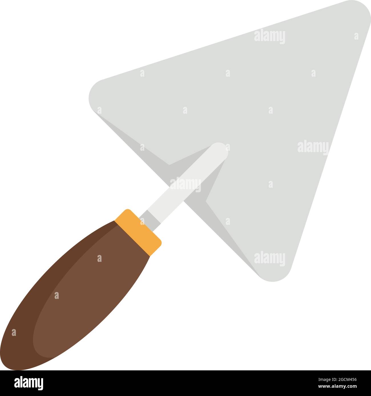 Trowel icon. Flat illustration of trowel vector icon isolated on white ...