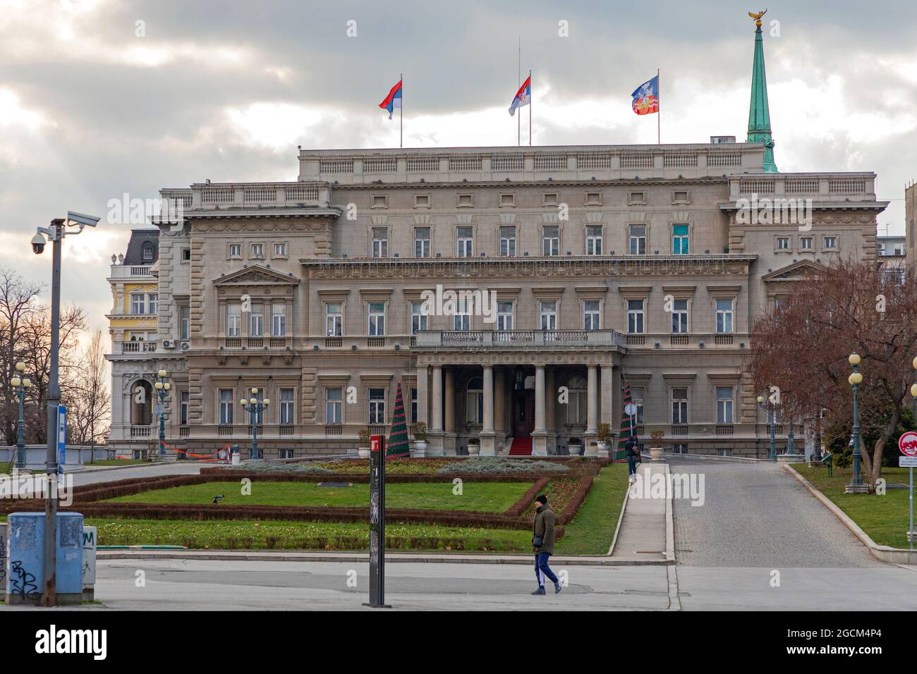 Belgrade, Serbia - February 14, 2021: Town Hall Government Office ...