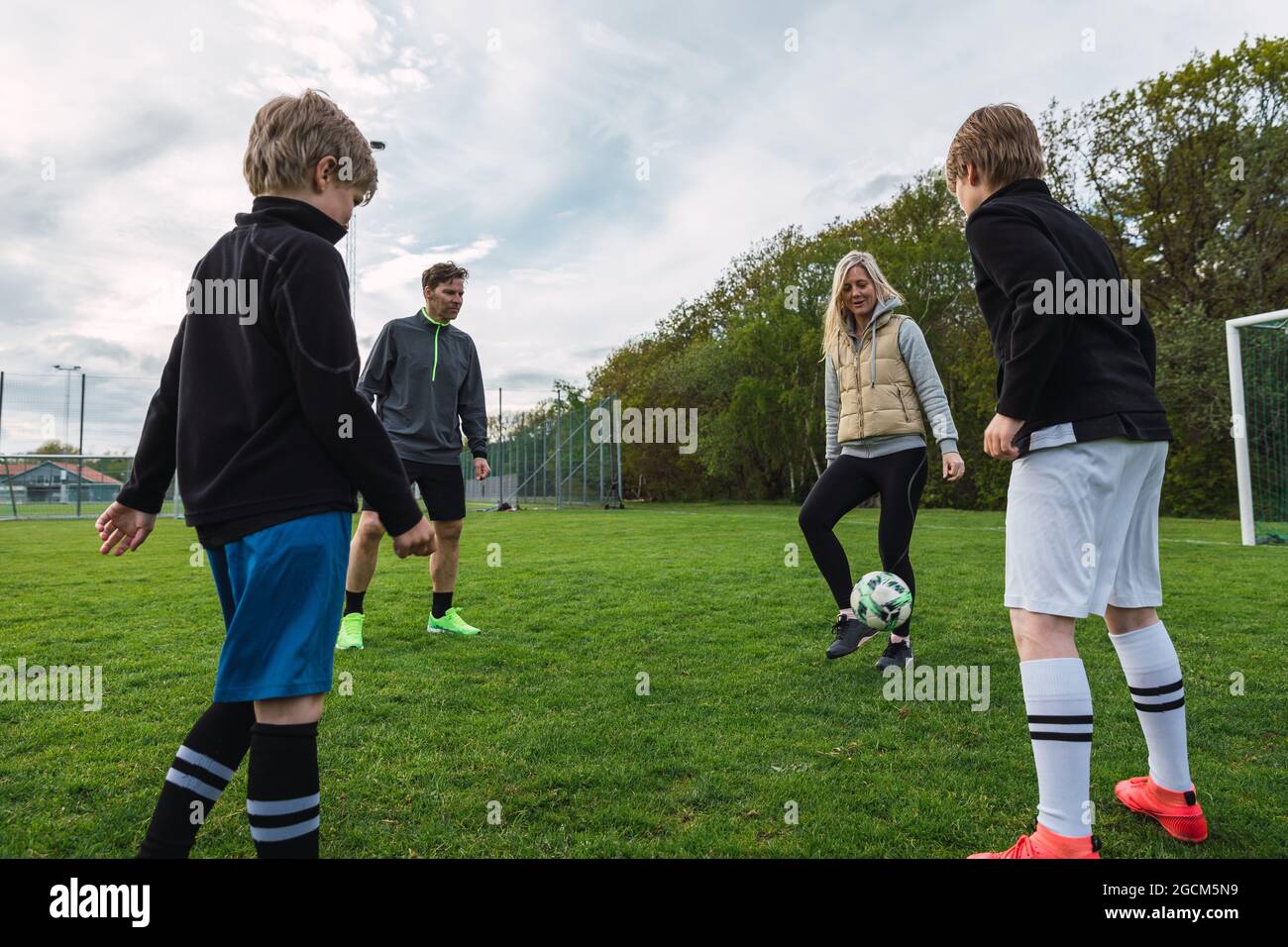 Football together hi-res stock photography and images - Alamy