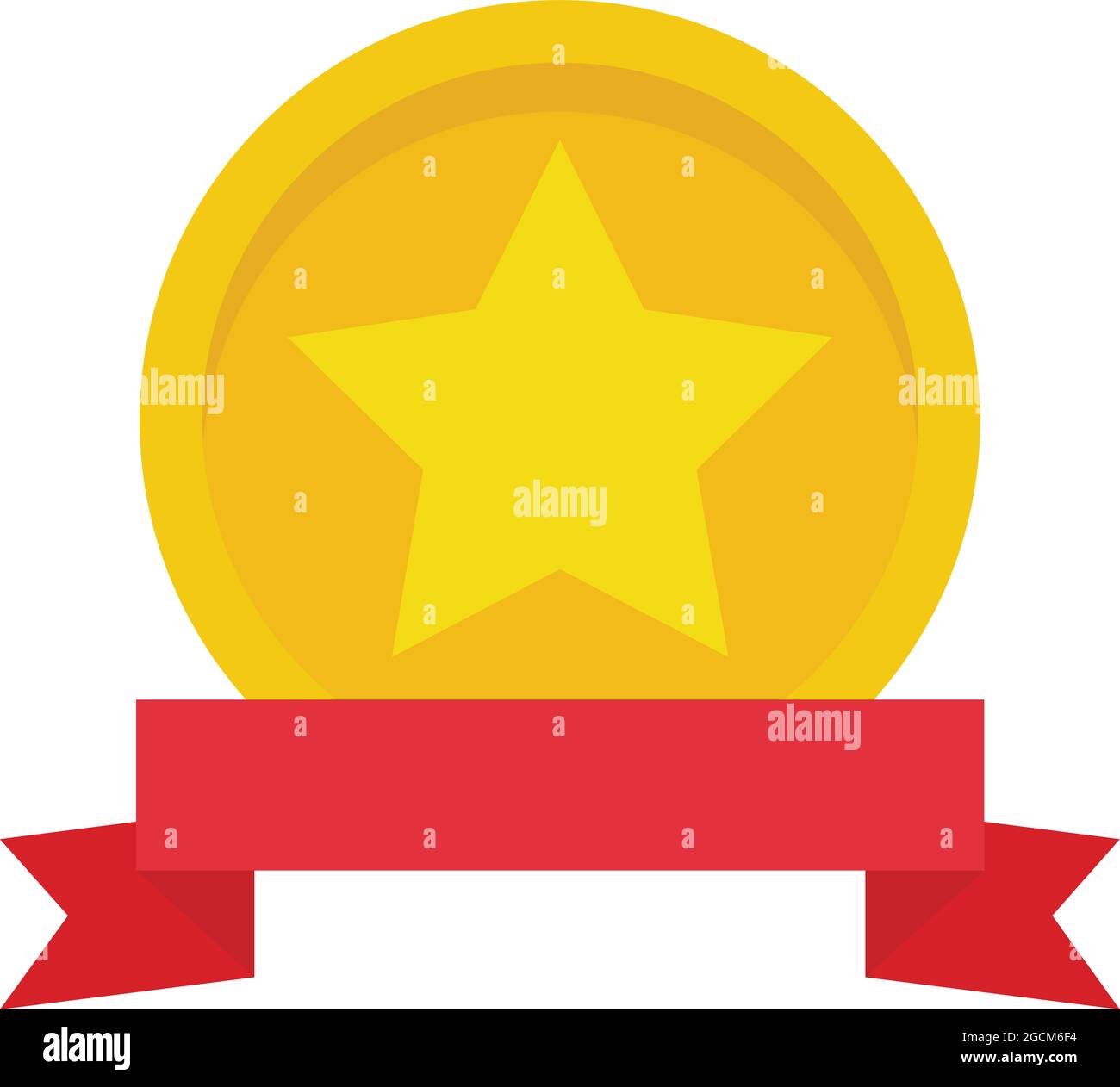 Excellence emblem icon. Flat illustration of excellence emblem vector ...