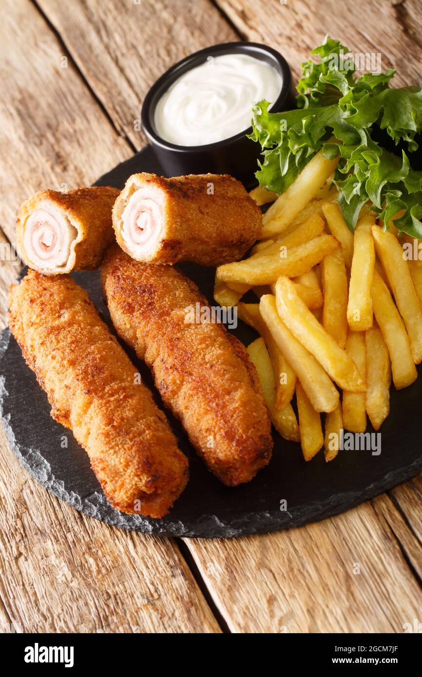 Flamenquines Cordobeses Recipe Spanish Fried Pork Rolls with French ...