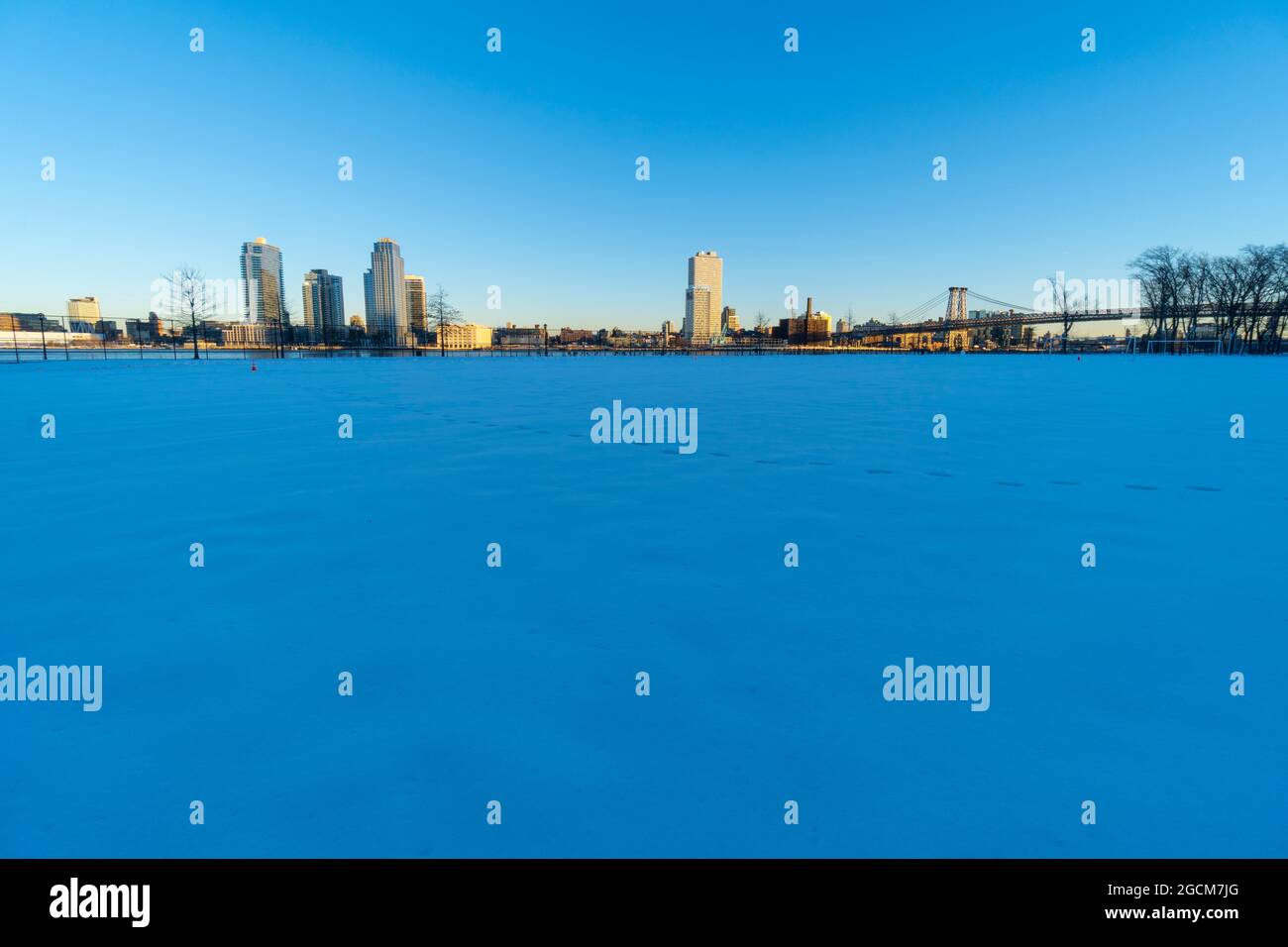 High-rise residential Buildings stand in Williamsburg Brooklyn NYC ...