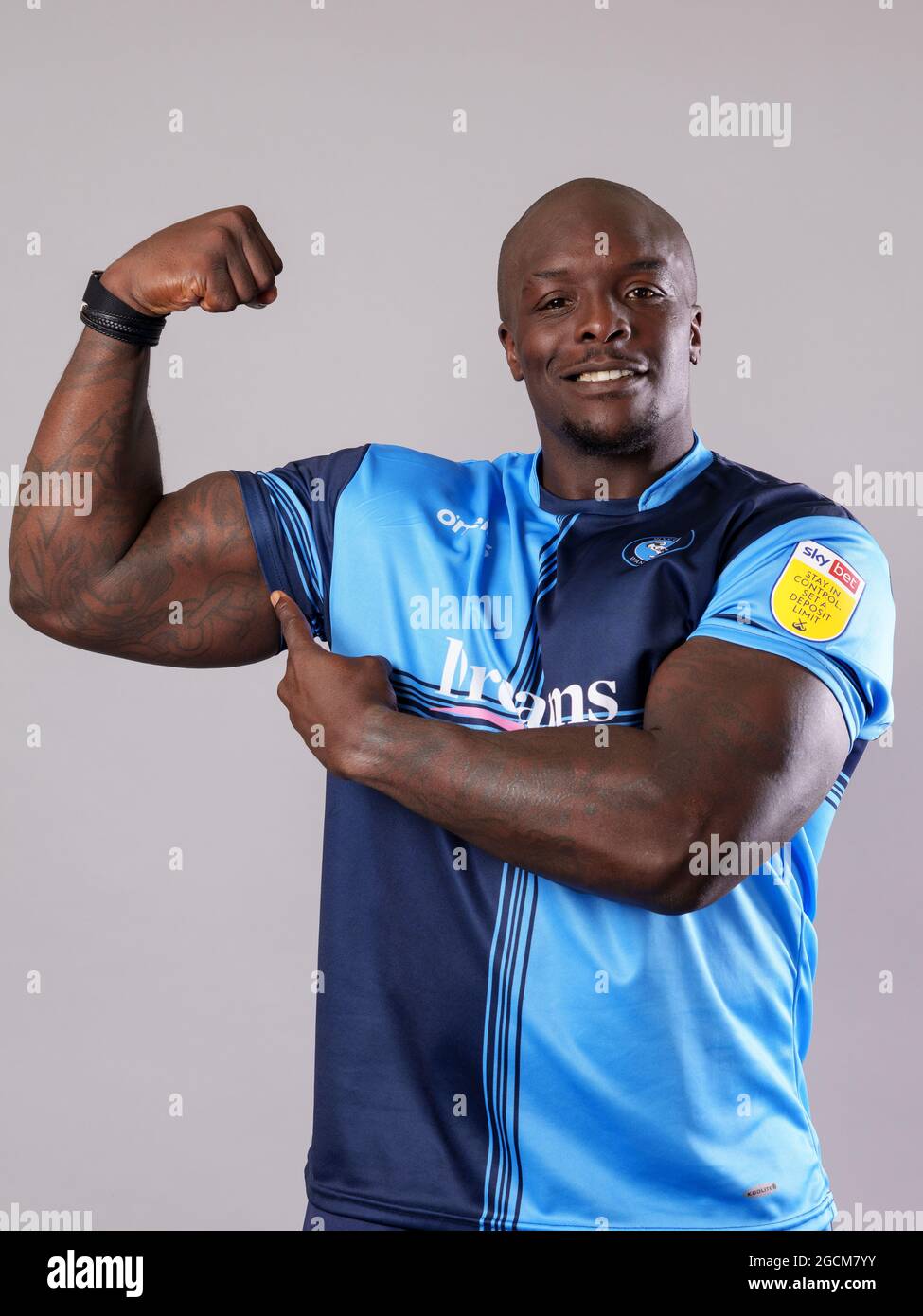 High Wycombe, UK. 03rd Aug, 2021. Adebayo Akinfenwa of Wycombe ...