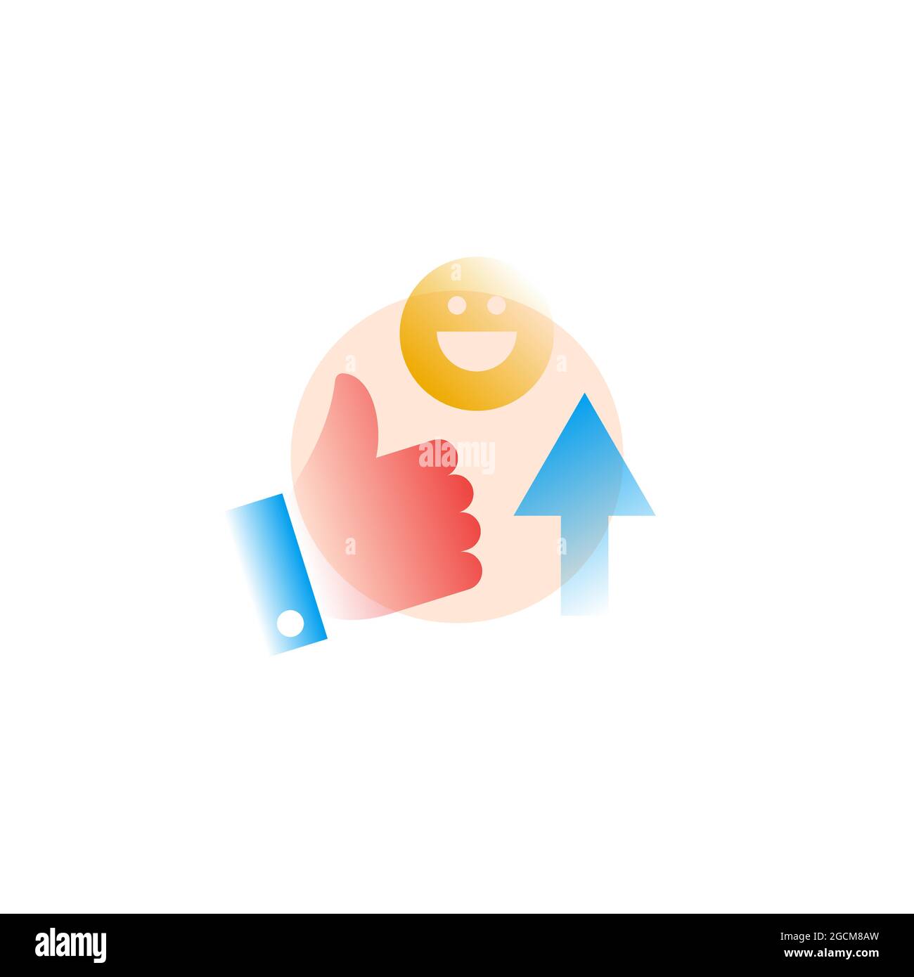 Feedback. Vector icon in gradient style. Editable illustration Stock ...