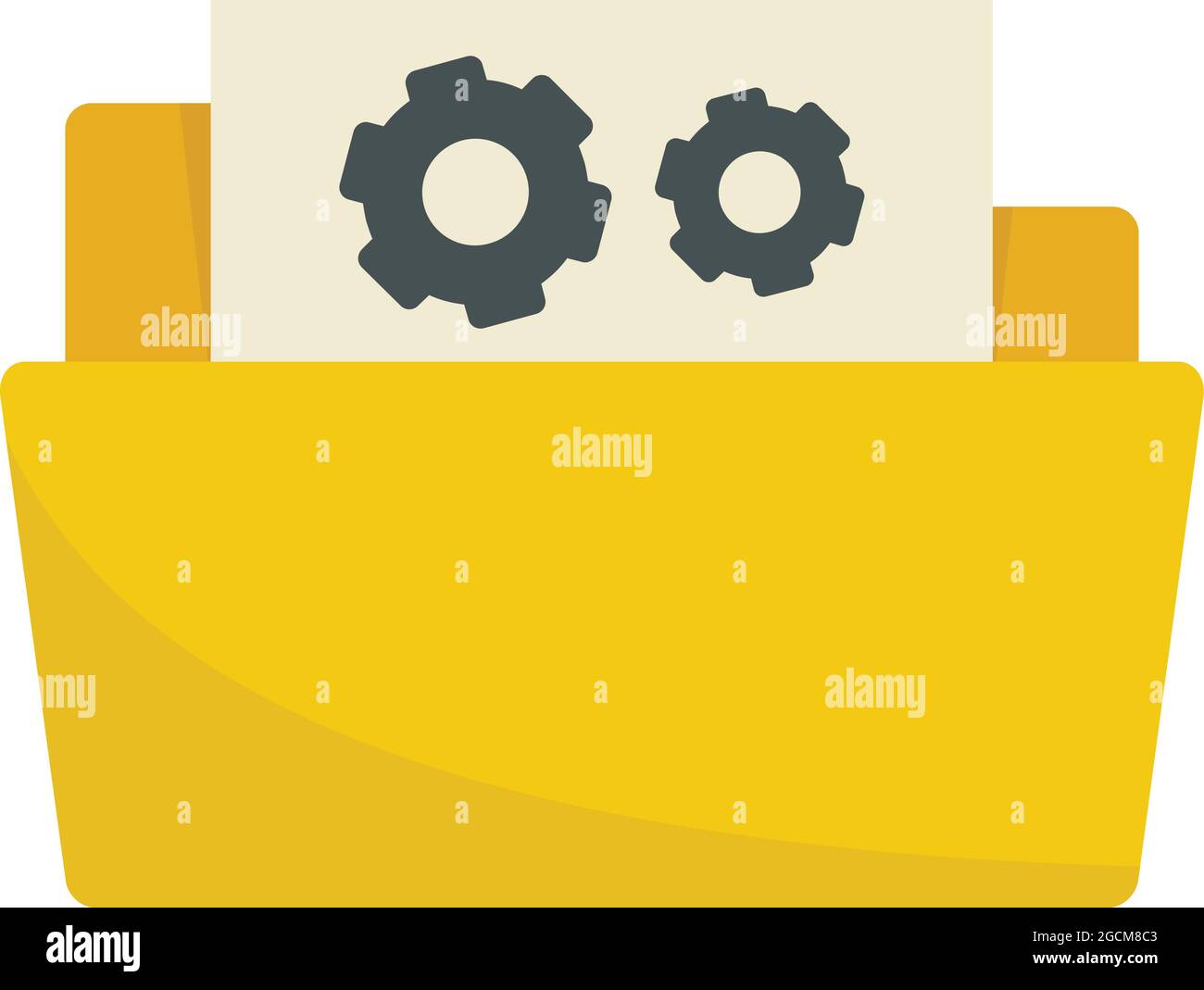 Secret folder innovation icon. Flat illustration of secret folder ...