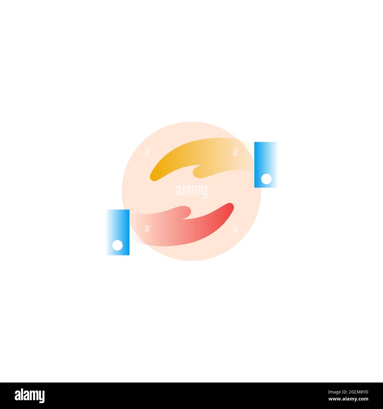 Help. Vector icon in gradient style. Editable illustration Stock Vector ...