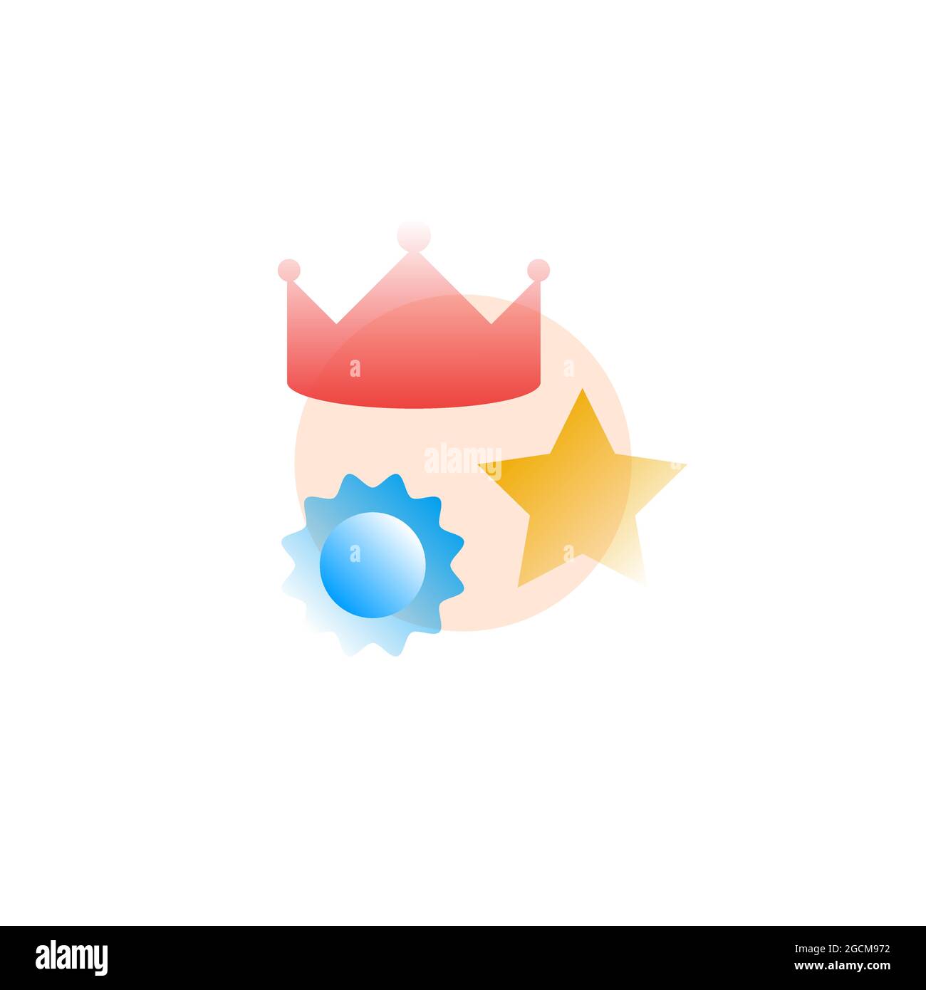 Premium. Vector icon in gradient style. Editable illustration Stock ...