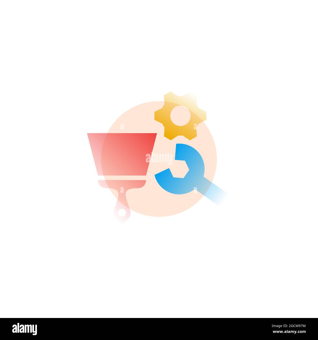 Rebranding. Vector icon in gradient style. Editable illustration Stock ...