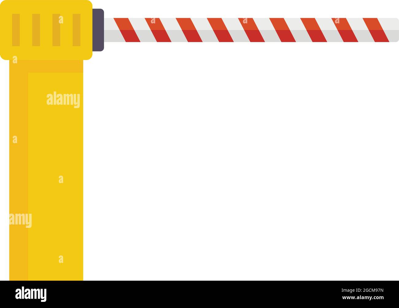 Control barrier icon. Flat illustration of control barrier vector icon ...