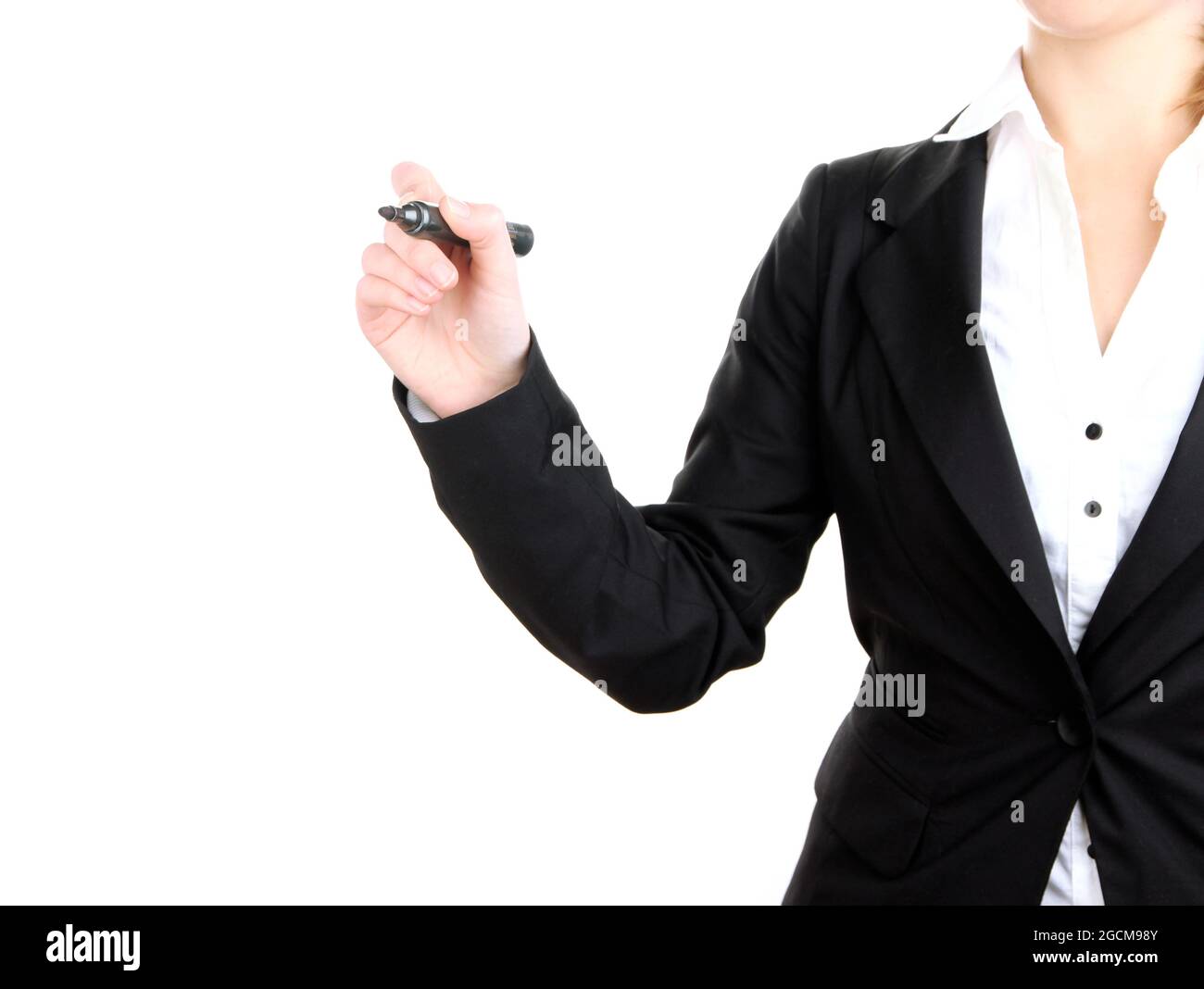 Human hand writing at blank transparent whiteboard Stock Photo - Alamy