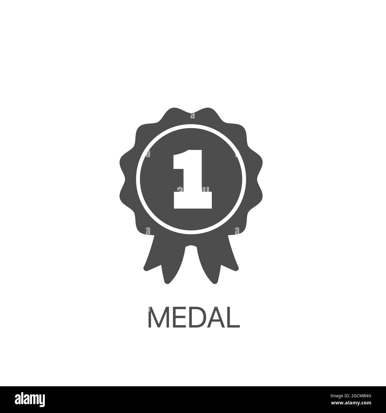 Medal vector icon. Award medal sign. Winner emblem symbol Stock Vector ...