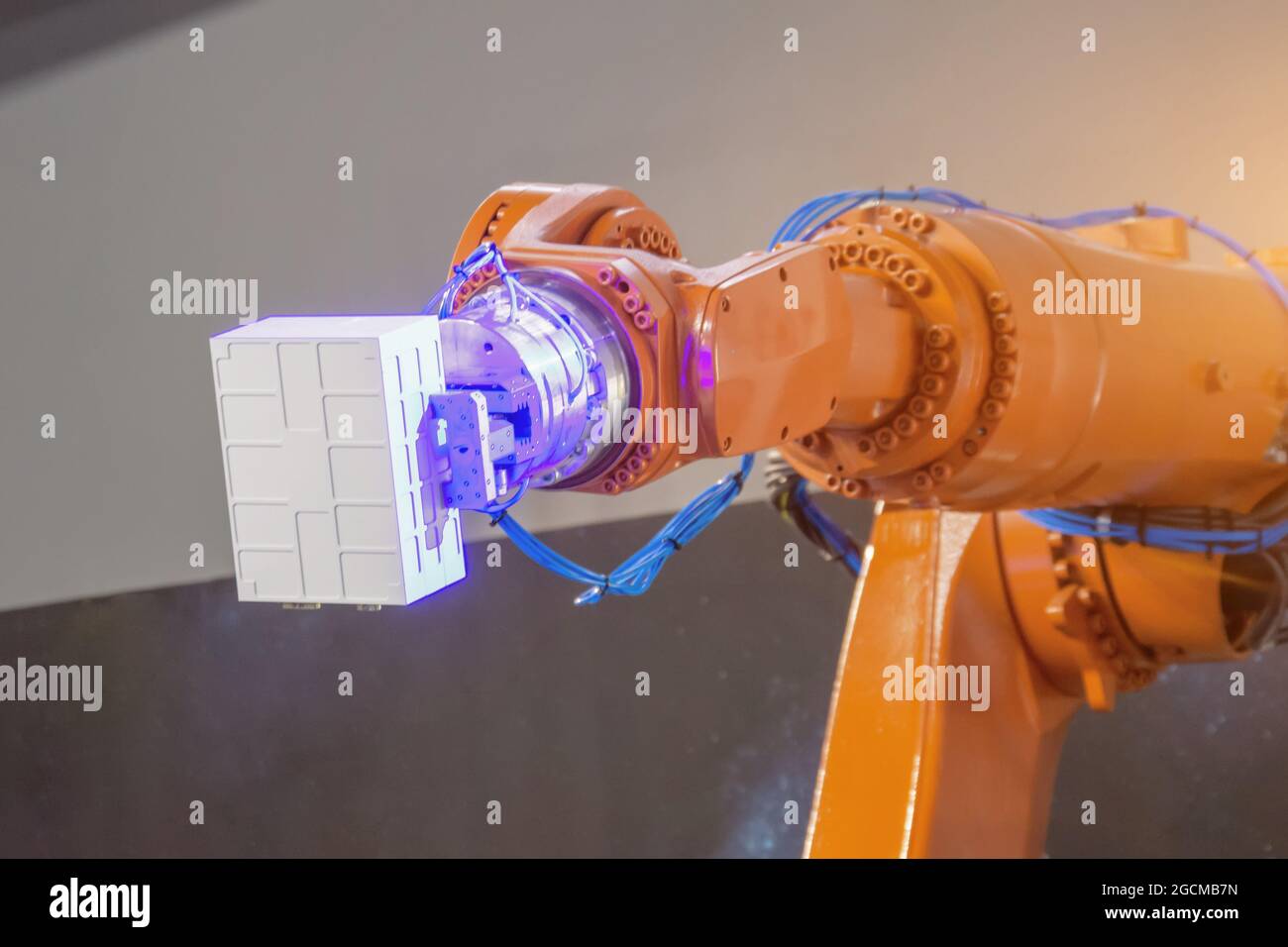 Automated hand robot technical production, measurement, study of the ...