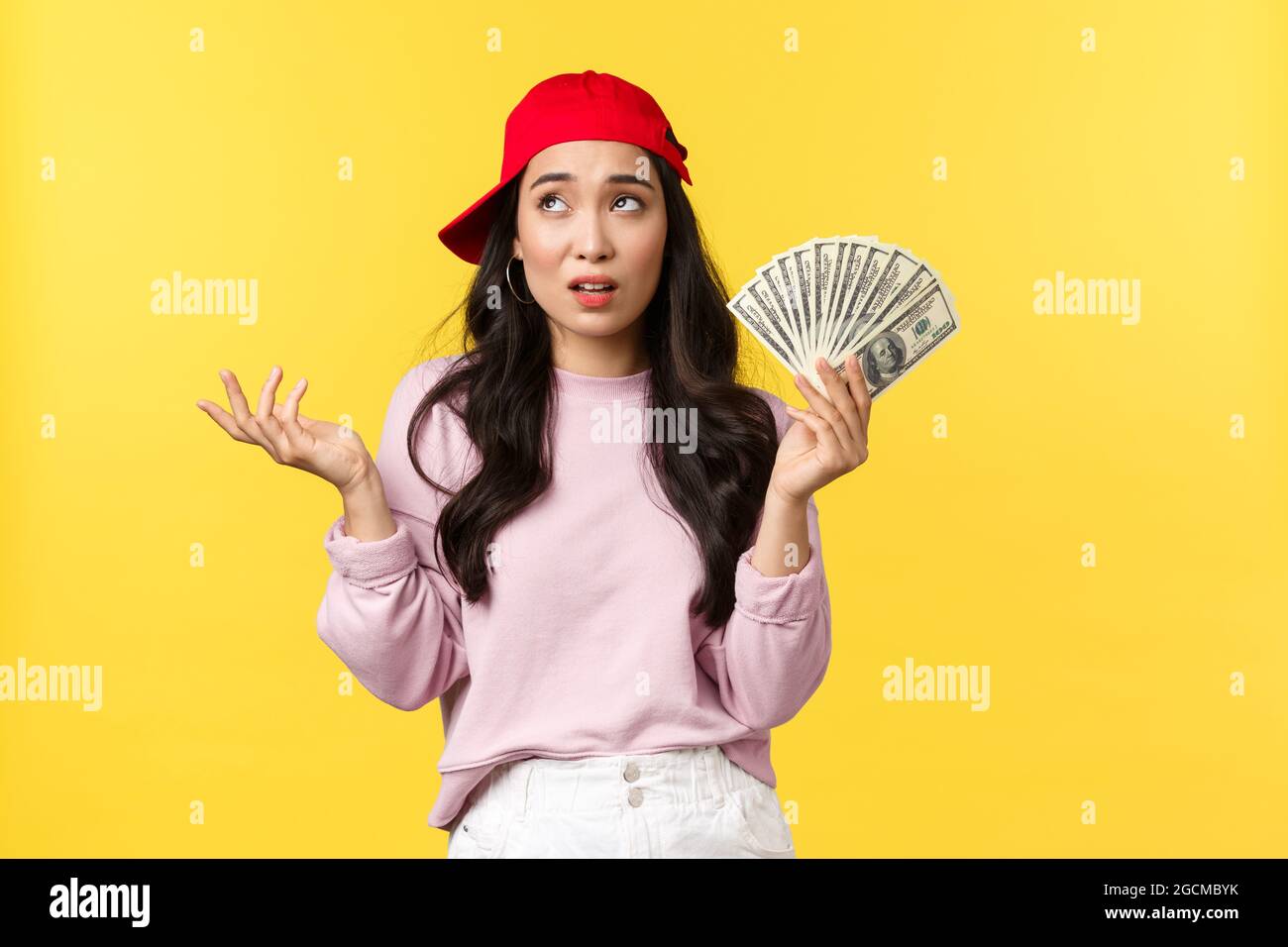 People emotions, lifestyle leisure and beauty concept. Unbothered cool ...