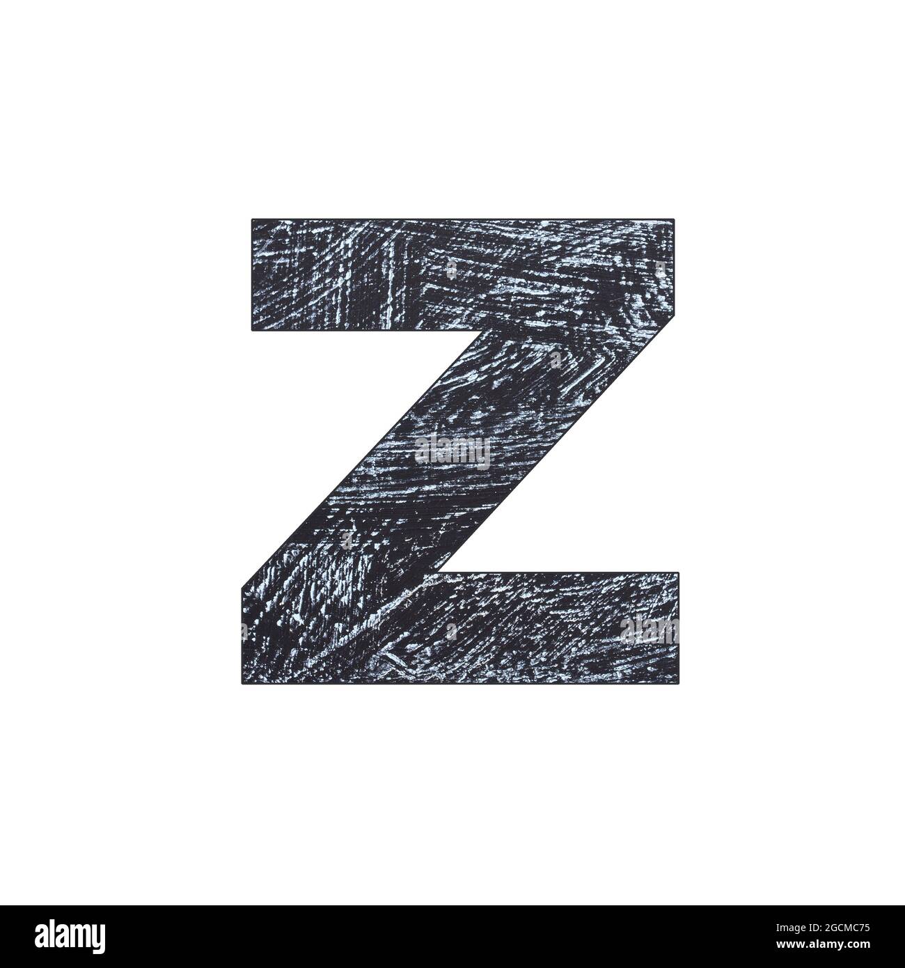Lowercase letter z of the alphabet written with chalk Stock Photo - Alamy