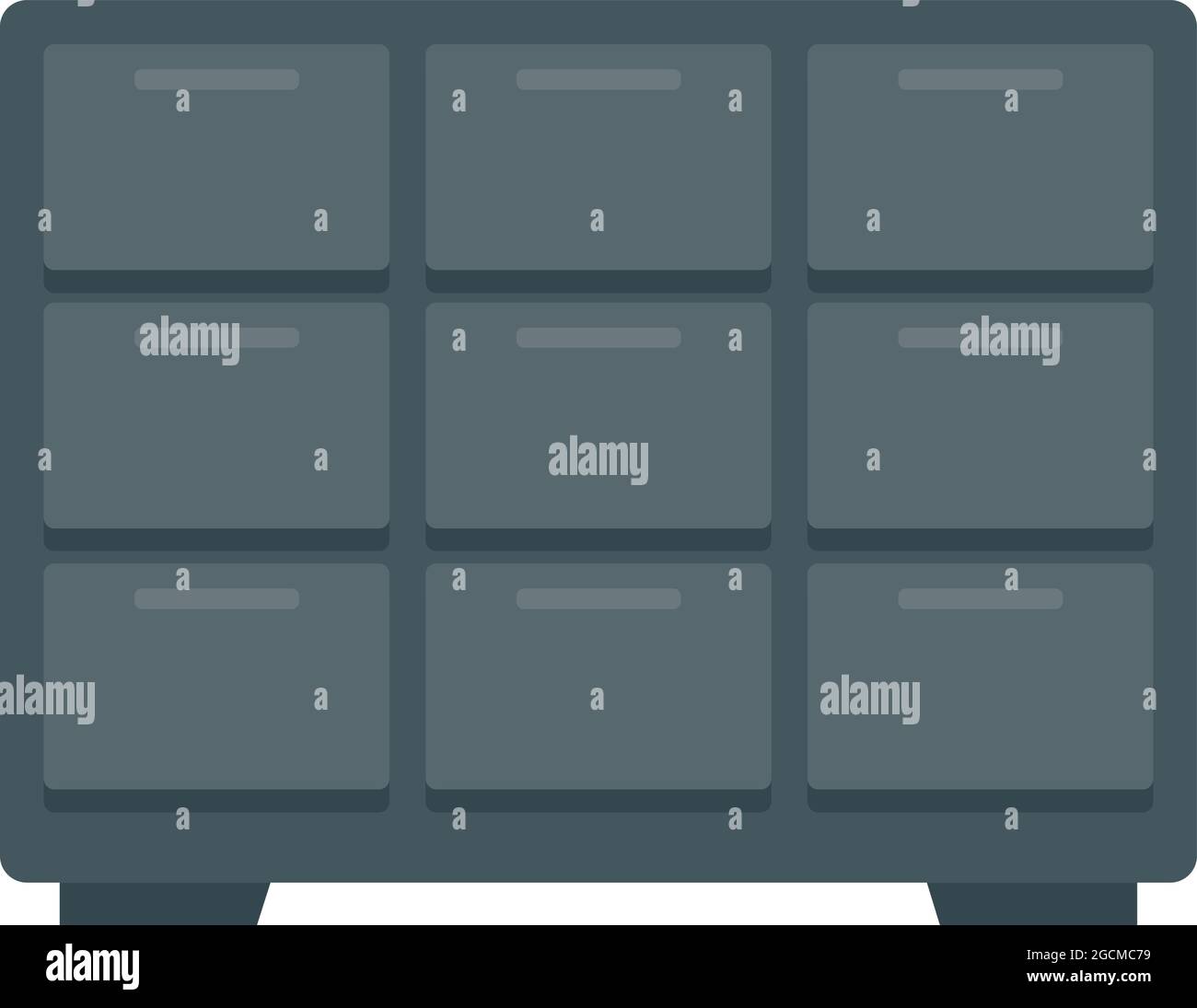 Storage bank boxes icon. Flat illustration of storage bank boxes vector ...