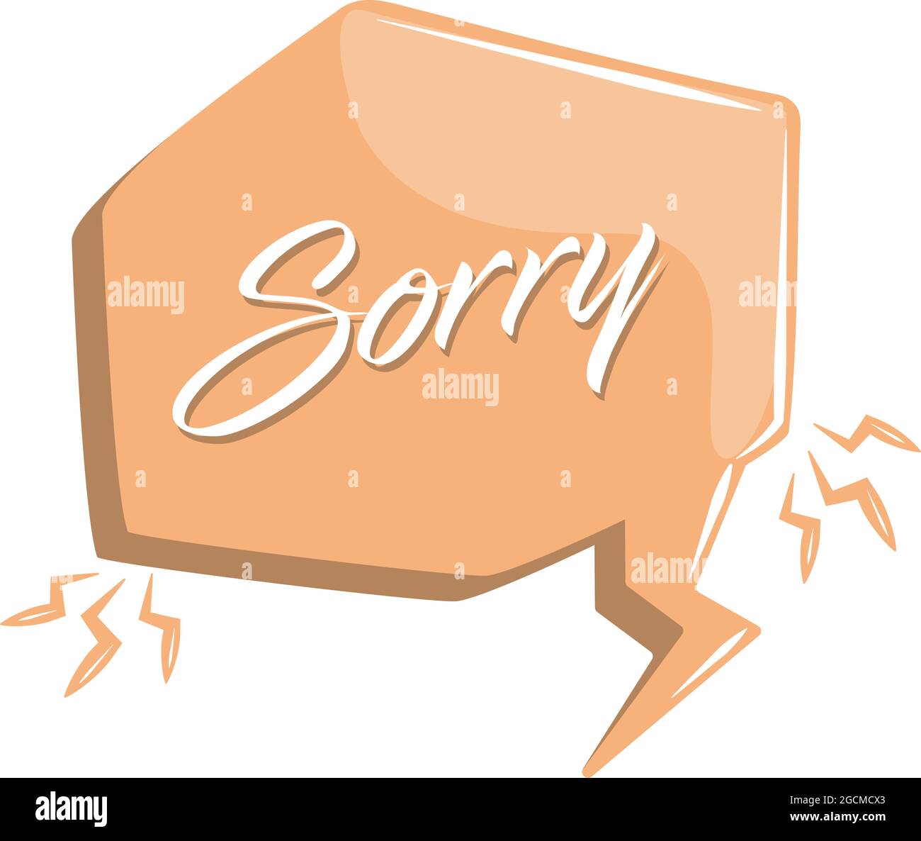 balloon text with sorry Stock Vector Image & Art - Alamy