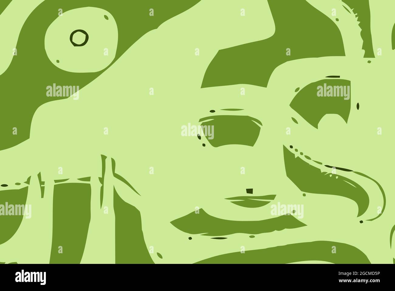Green dynamic background. Abstract vector.Digital curve design. 2D ...
