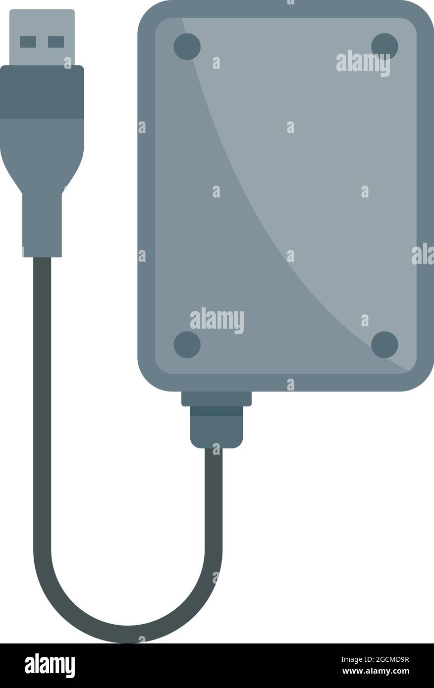 Storage portable disk icon. Flat illustration of storage portable disk ...