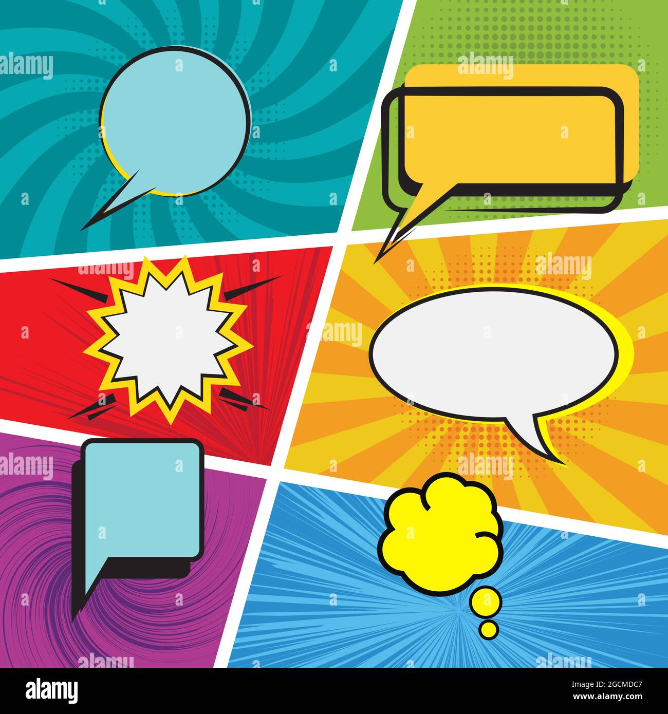 Comic Book Design Element Vector Illustration Stock Vector Image & Art ...