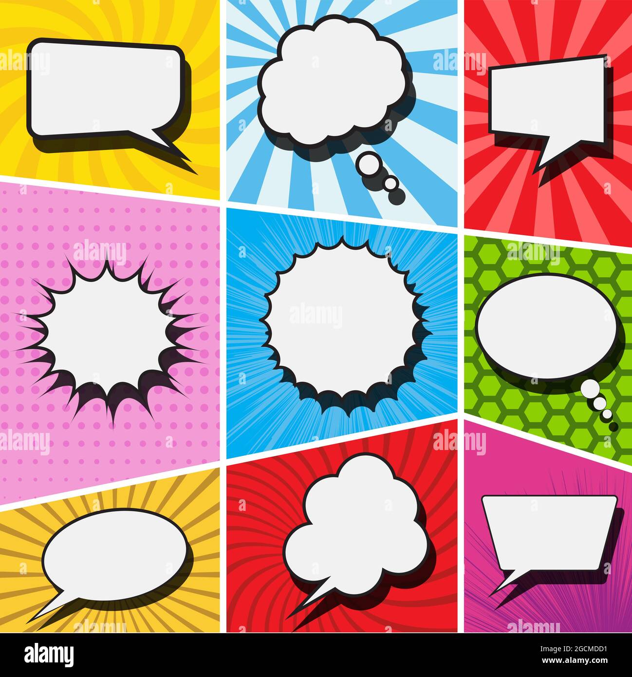 Comic Book Design Element Vector Illustration Stock Vector Image & Art ...