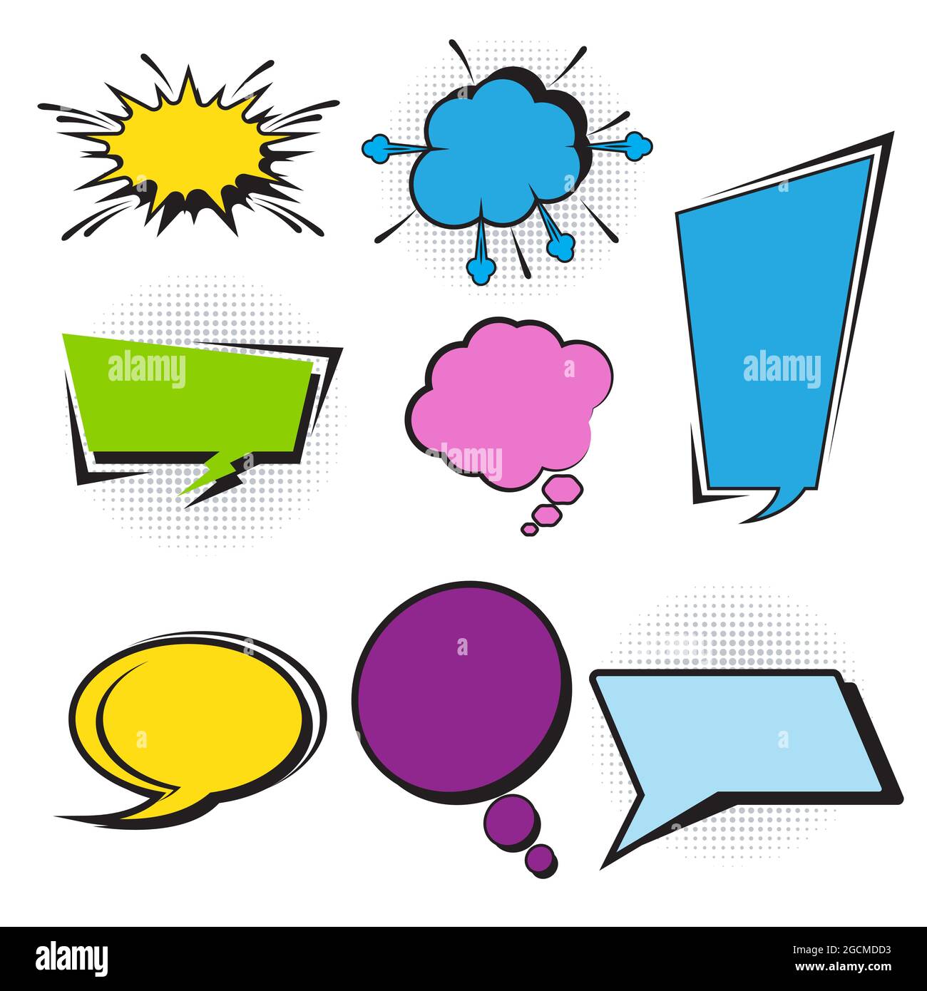 Comic Book Design Element Vector Illustration Stock Vector Image & Art ...