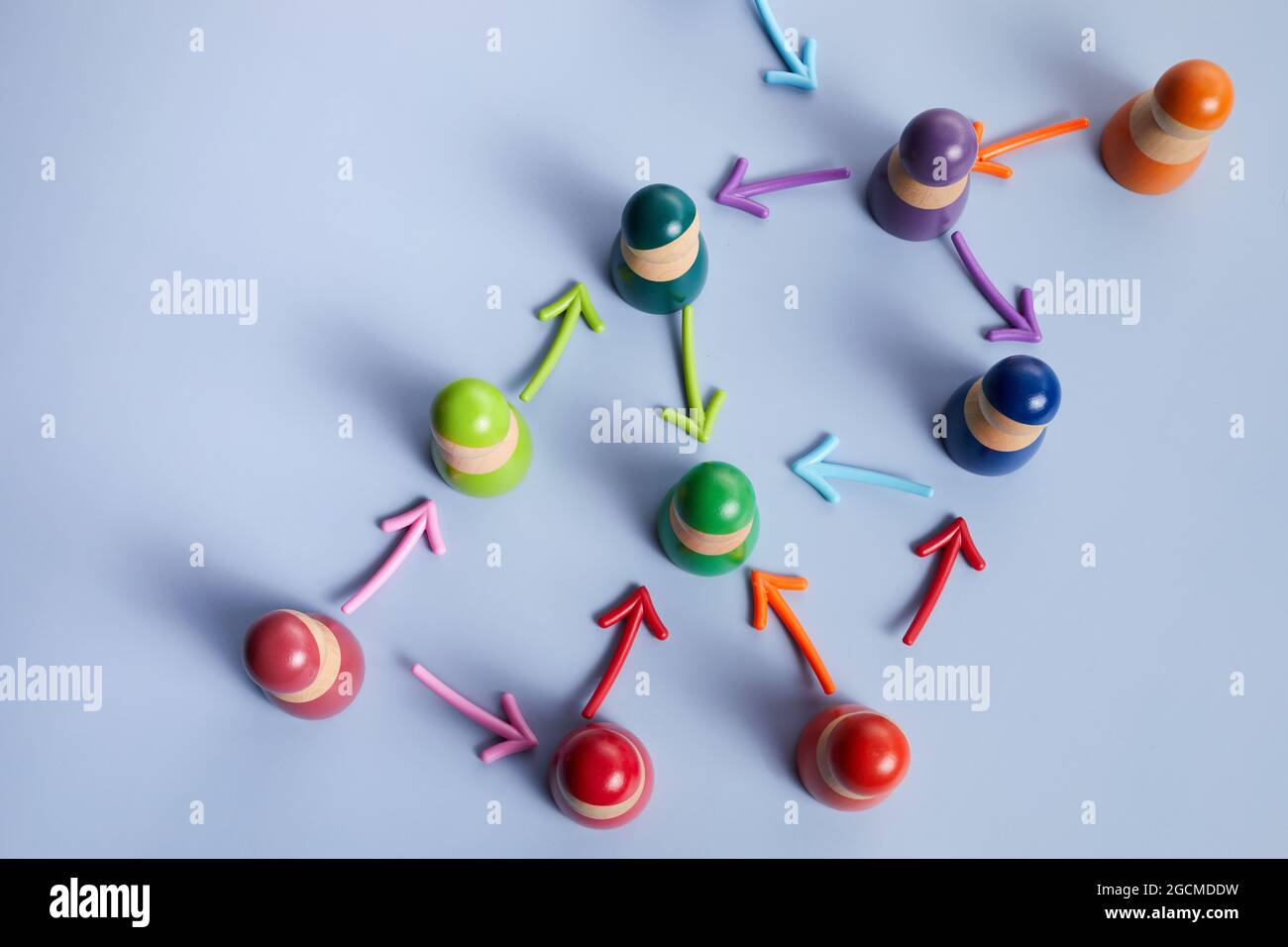 Communication between people. Cooperation and interaction between ...